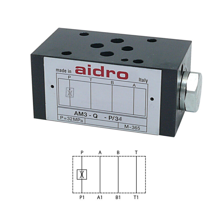 Flow Valves Aidro: CETOP modular valves, Cartridges, IN-Line mounting ...